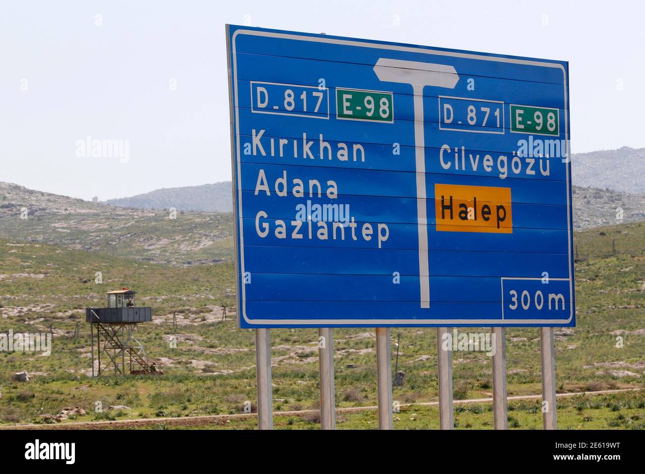 Aleppo turkey road sign hi-res stock photography and images - Alamy