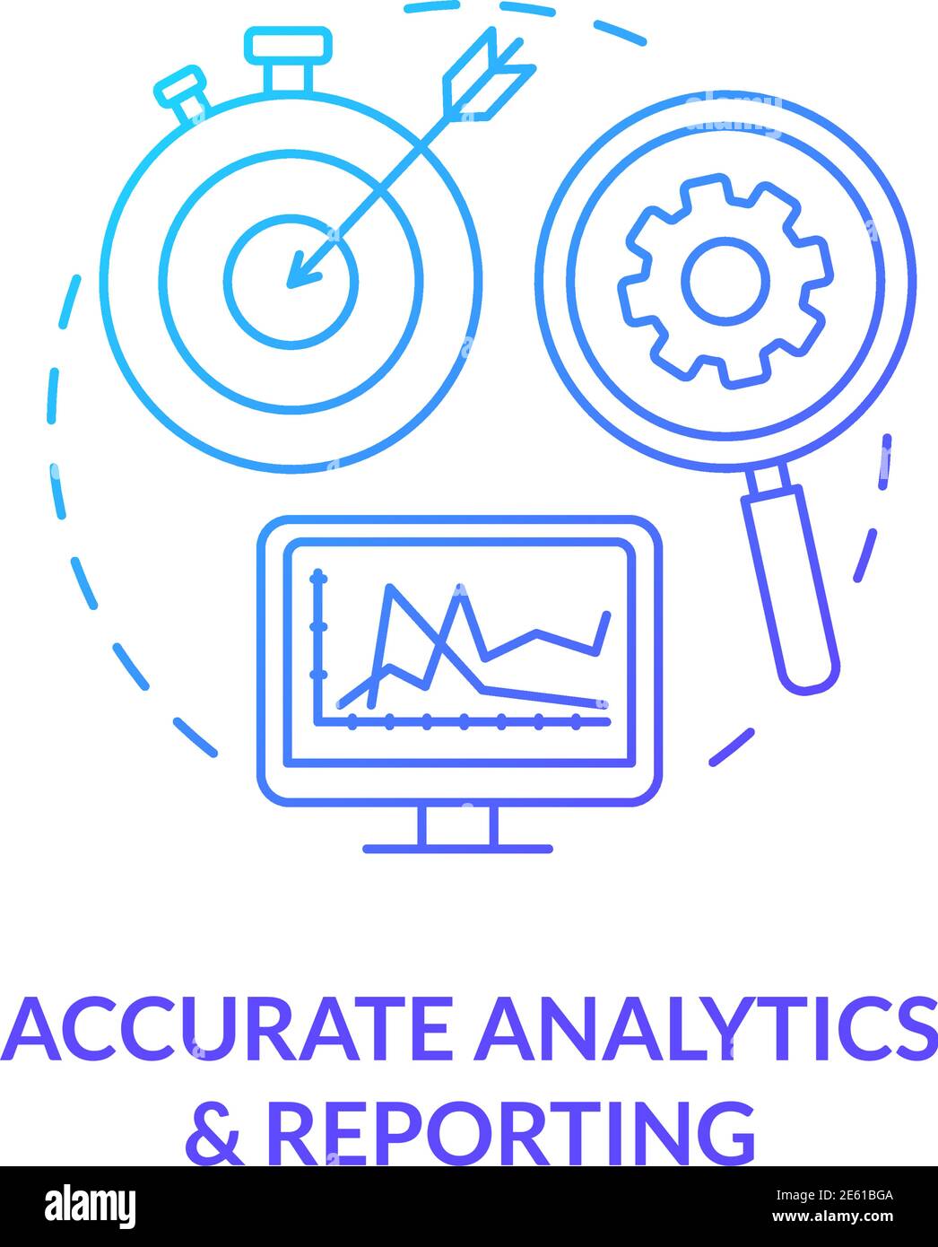 Accurate analytics and reporting concept icon Stock Vector Image & Art ... Accurate analytics and reporting concept icon Stock Vector Image & Art ...