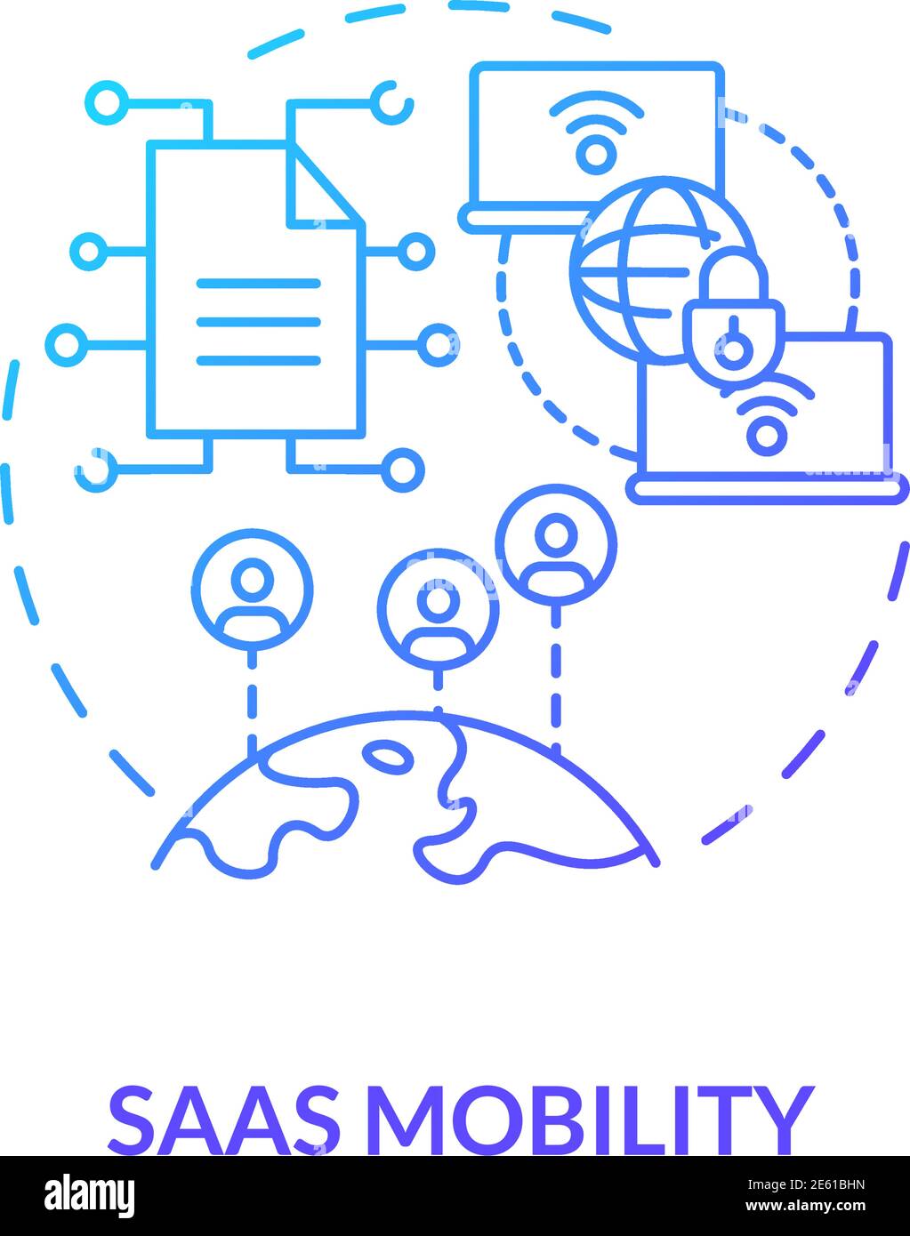 Global mobility round Cut Out Stock Images & Pictures - Alamy