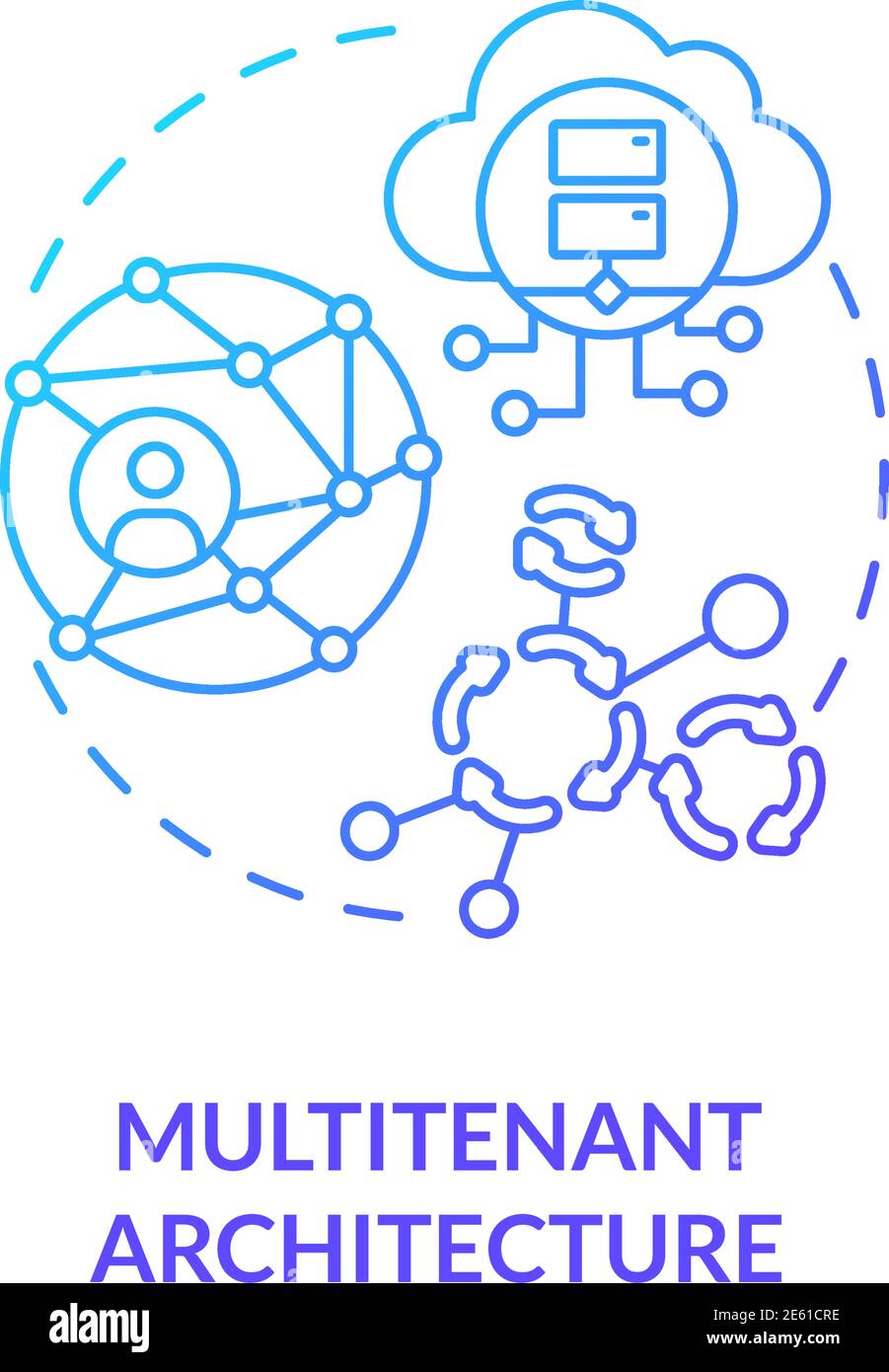 Multitenant architecture concept icon Stock Vector Image & Art - Alamy