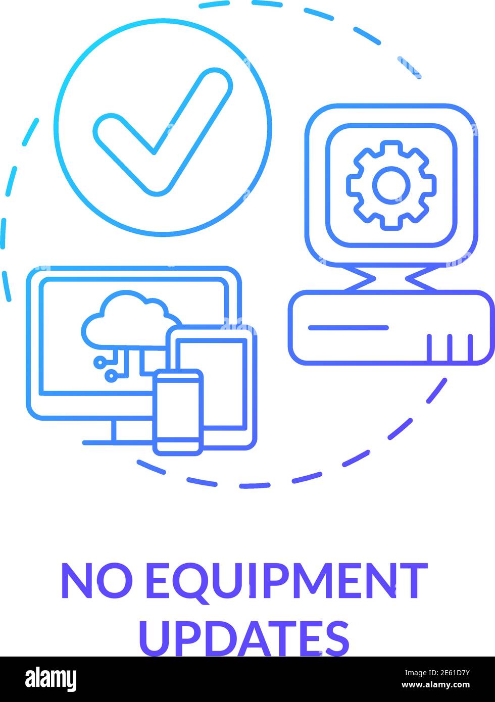 No equipment updates concept icon Stock Vector Image & Art - Alamy