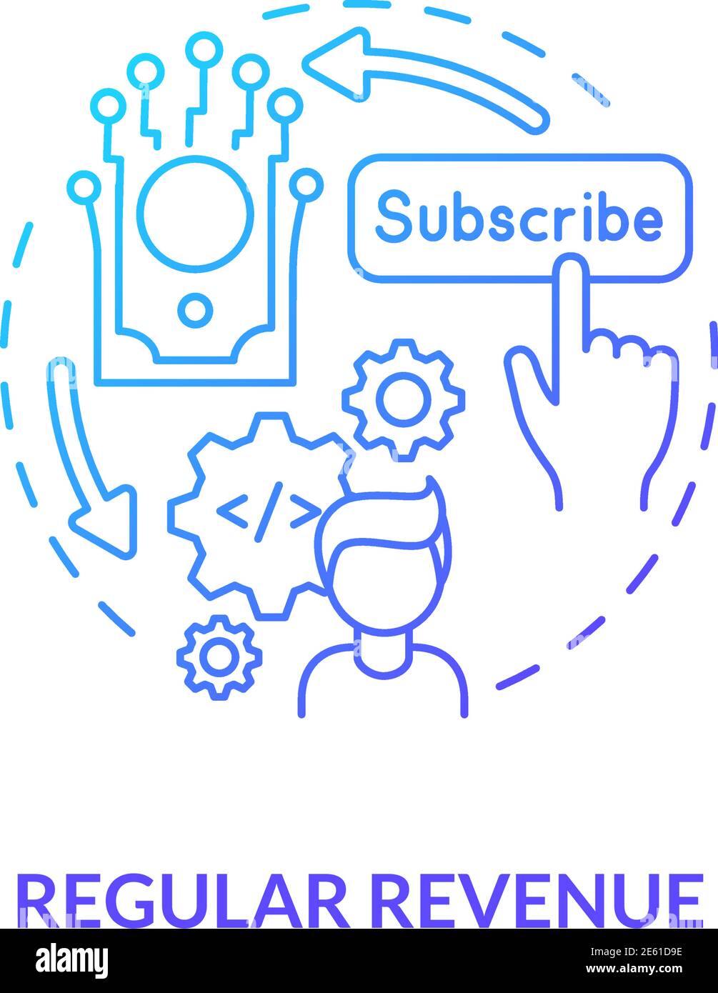 Regular revenue concept icon Stock Vector Image & Art - Alamy