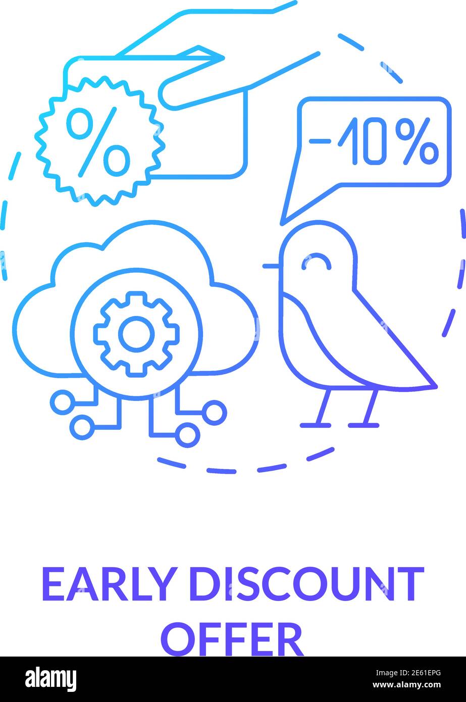 Early discount offer concept icon Stock Vector Image & Art - Alamy