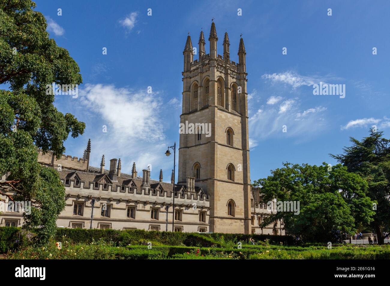 The tower of Magdalen Chapel, Magdalen College, High Street, Oxford ...
