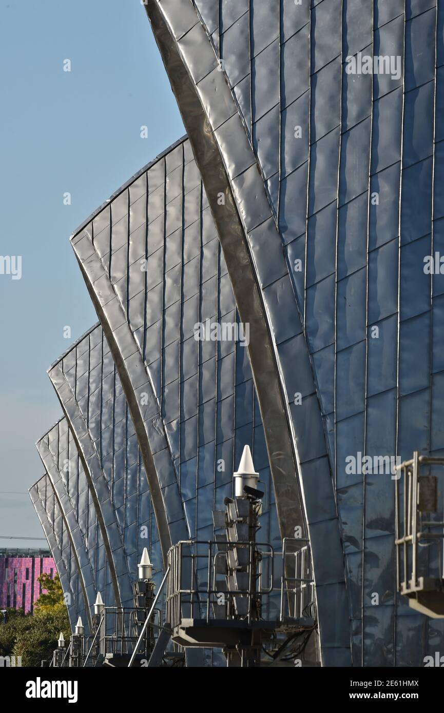 Thames Barrier, London flood defence system Stock Photo - Alamy