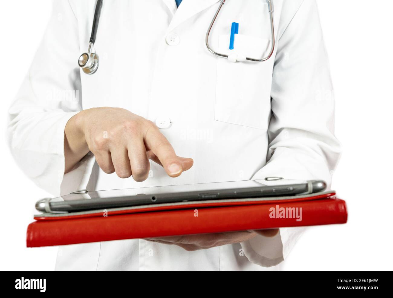 Doctor taking notes on tablet hi-res stock photography and images - Alamy