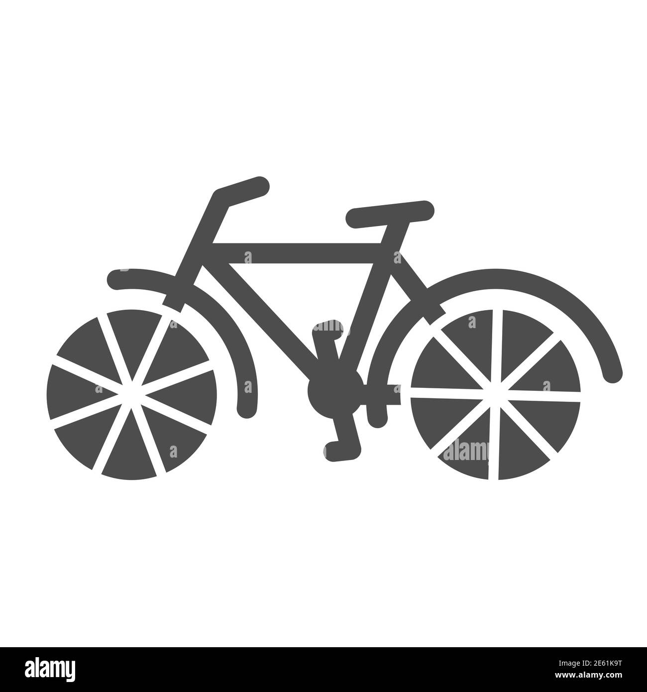 Bicycle solid icon, wheel transport symbol, Bike vector sign on white ...