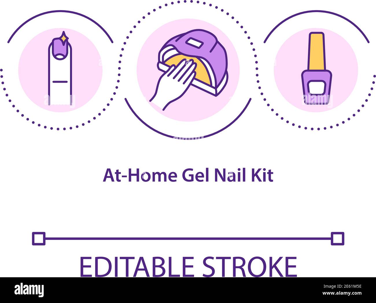 Fingernail painting Stock Vector Images - Alamy