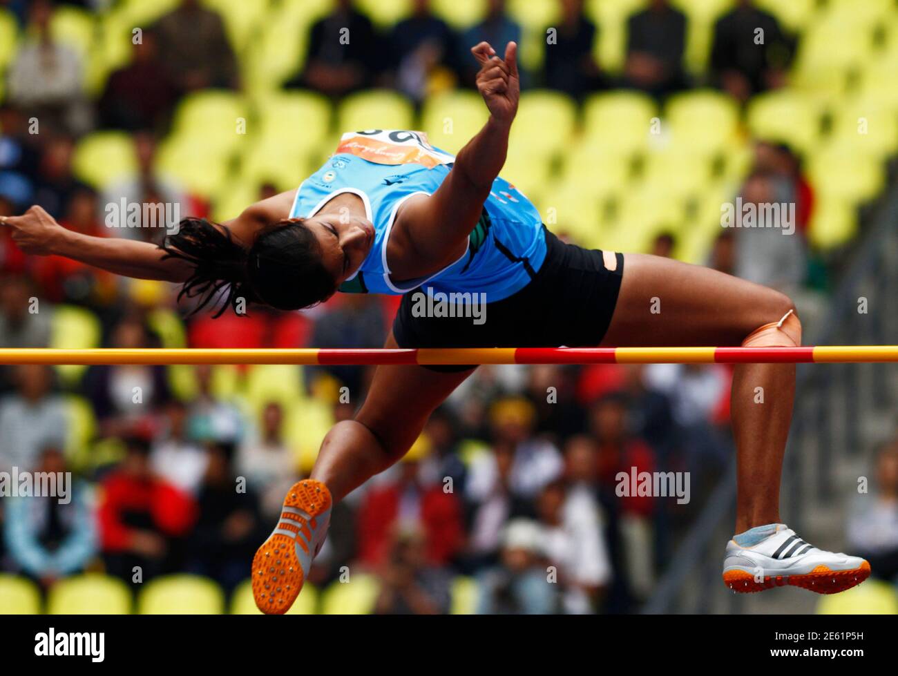 Asian games womens high jump hi-res stock photography and images - Alamy
