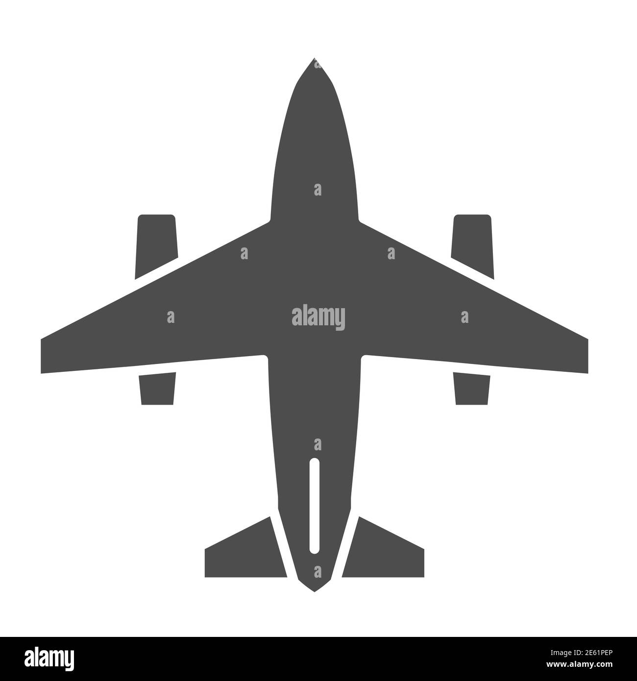 Plane solid icon, air transportation symbol, aircraft vector sign on ...