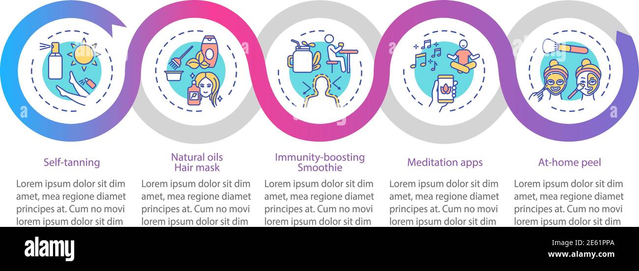 Beauty treatments vector infographic template Stock Vector Image & Art ...