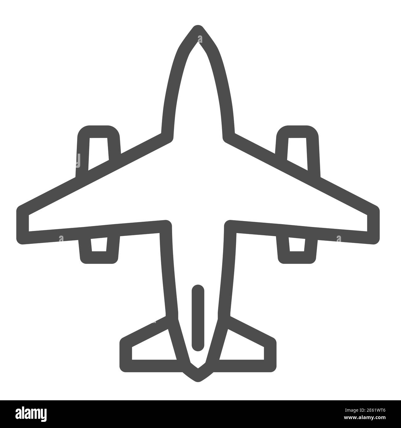 Airplane Vector Outline