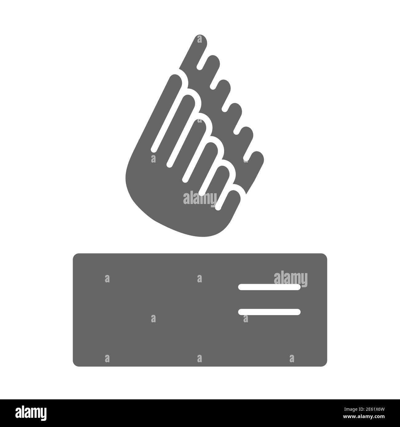 Fast parcel delivery solid icon, logistics symbol, received mail with ...