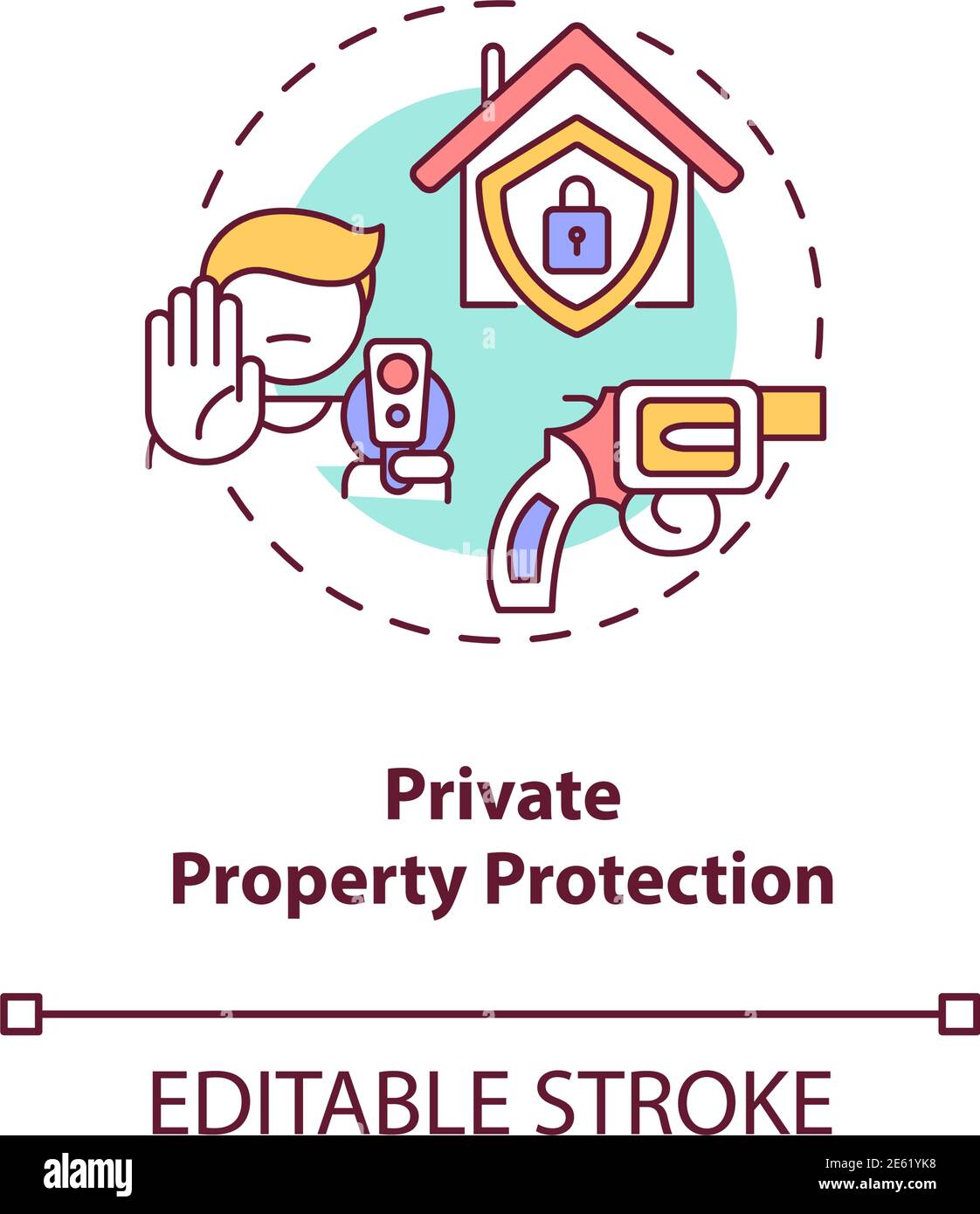 Home owner with gun Stock Vector Images - Alamy