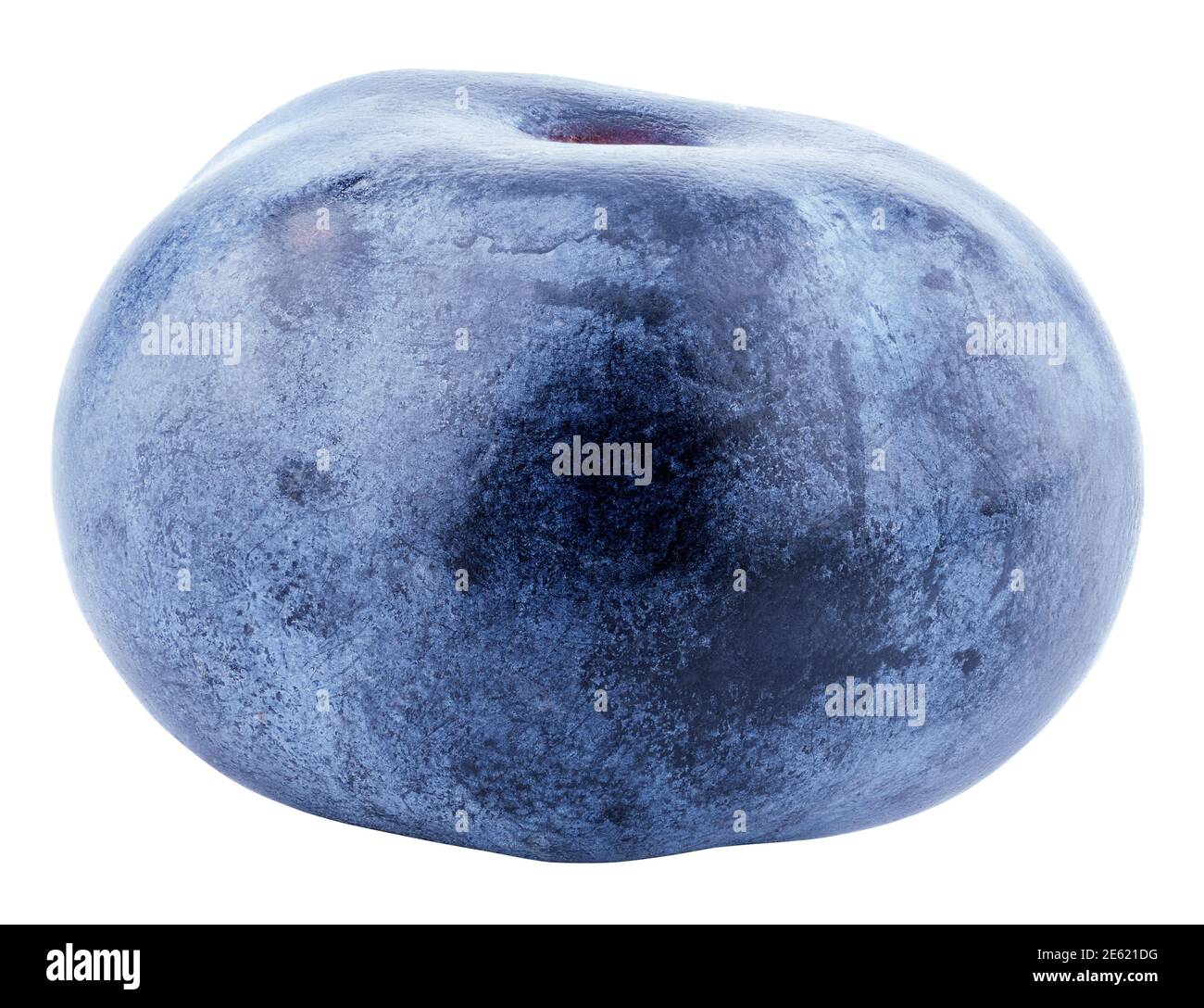 Single blueberry berry isolated on white background. Blueberry with ...