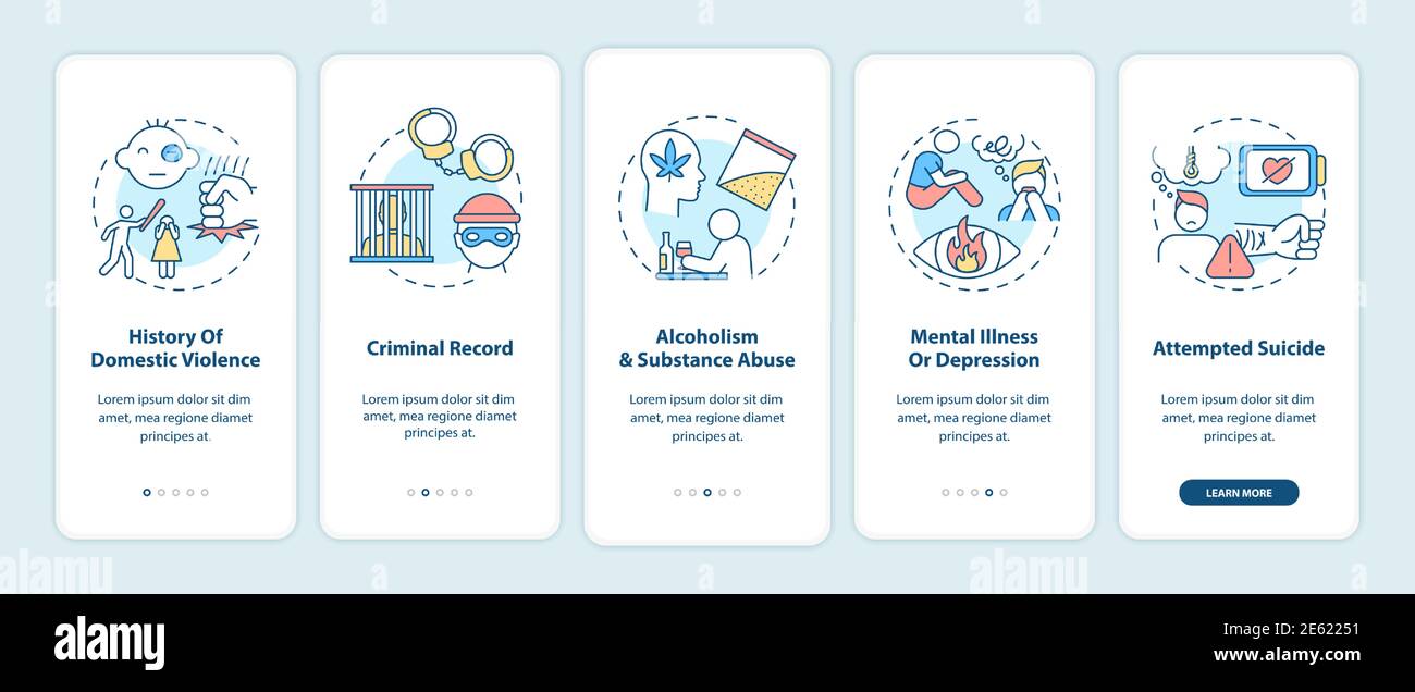 onboarding mobile app page screen with concepts Stock Vector Image ...