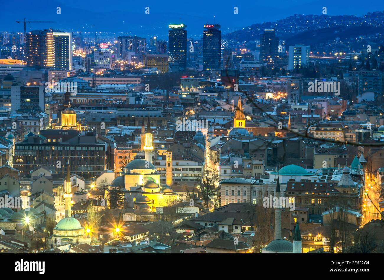 SARAJEVO , BOSNIA and HERZEGOVINA : Landscape of Sarajevo, Capital city ...