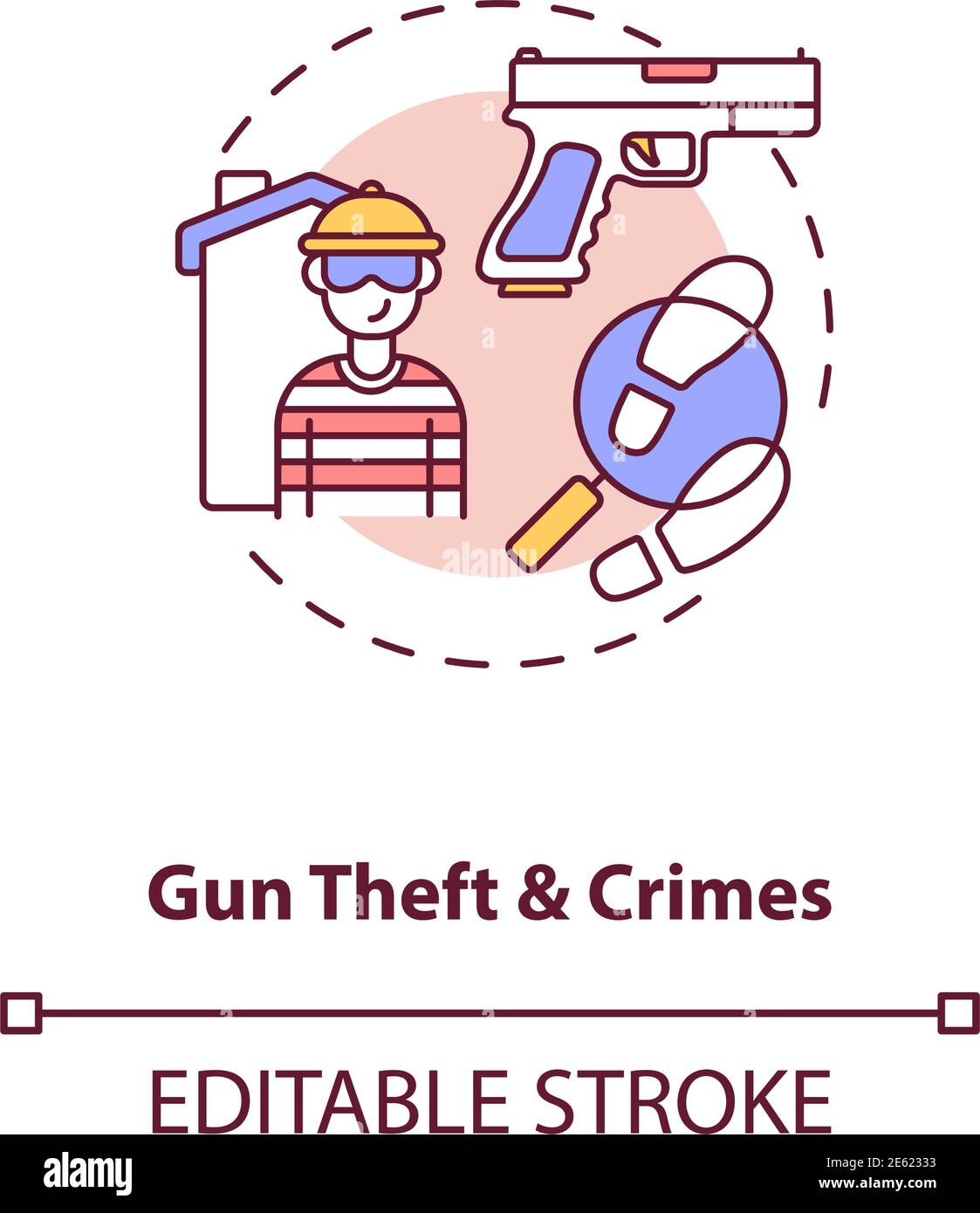 Gun control concept Stock Vector Images - Alamy