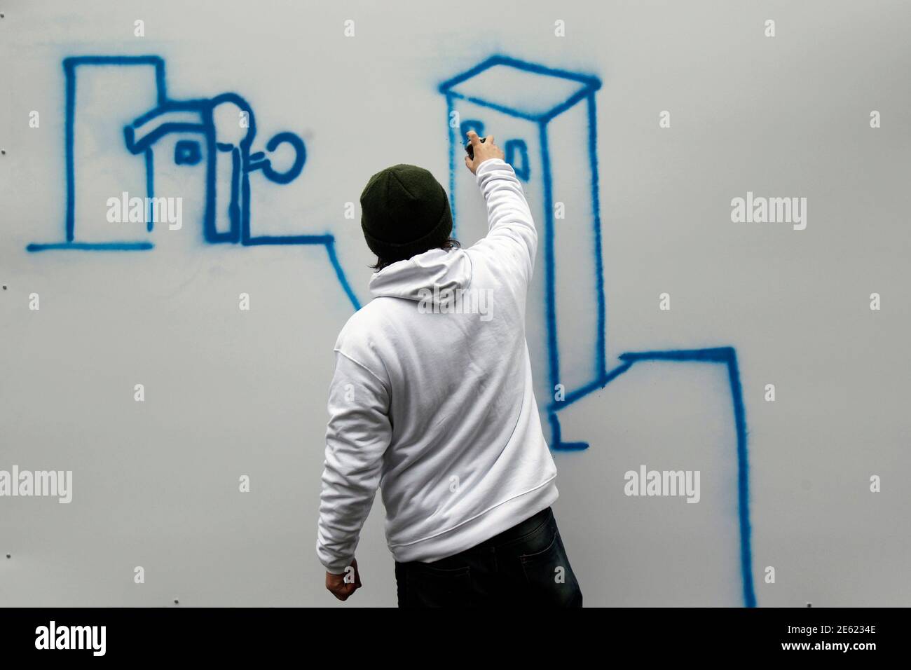 Hiv graffiti hi-res stock photography and images - Alamy