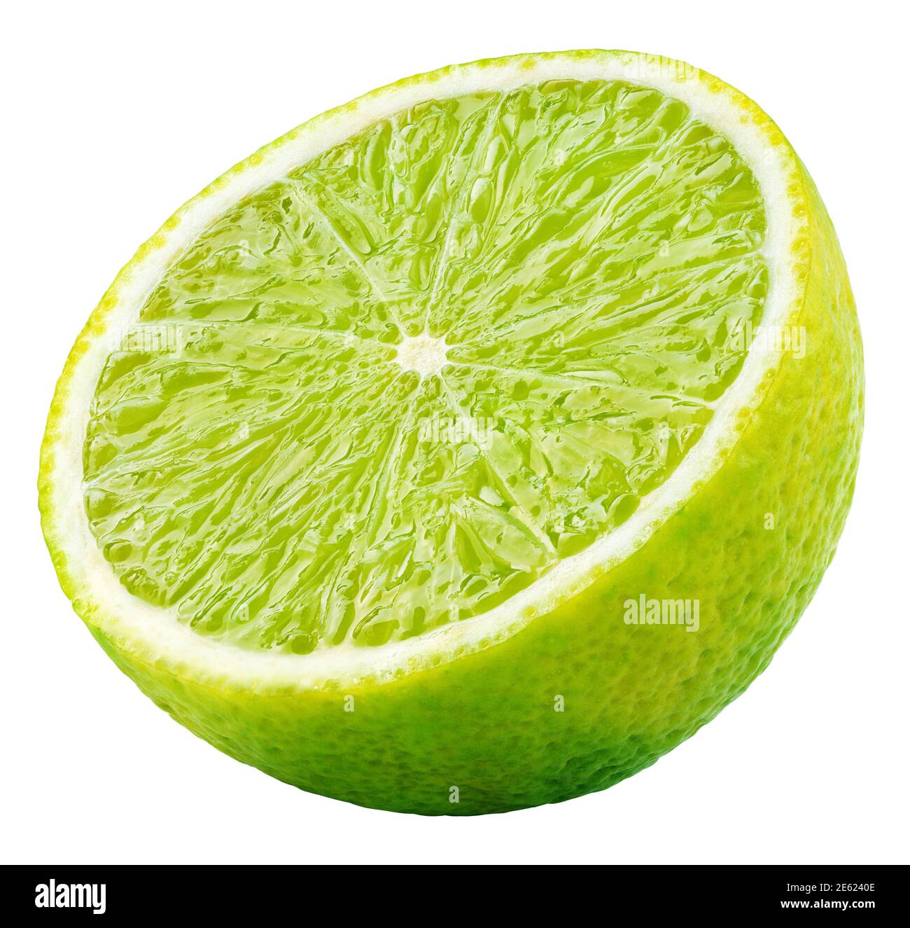 Half lime citrus fruit isolated on white background. Lime half with ... Half lime citrus fruit isolated on white background. Lime half with ...