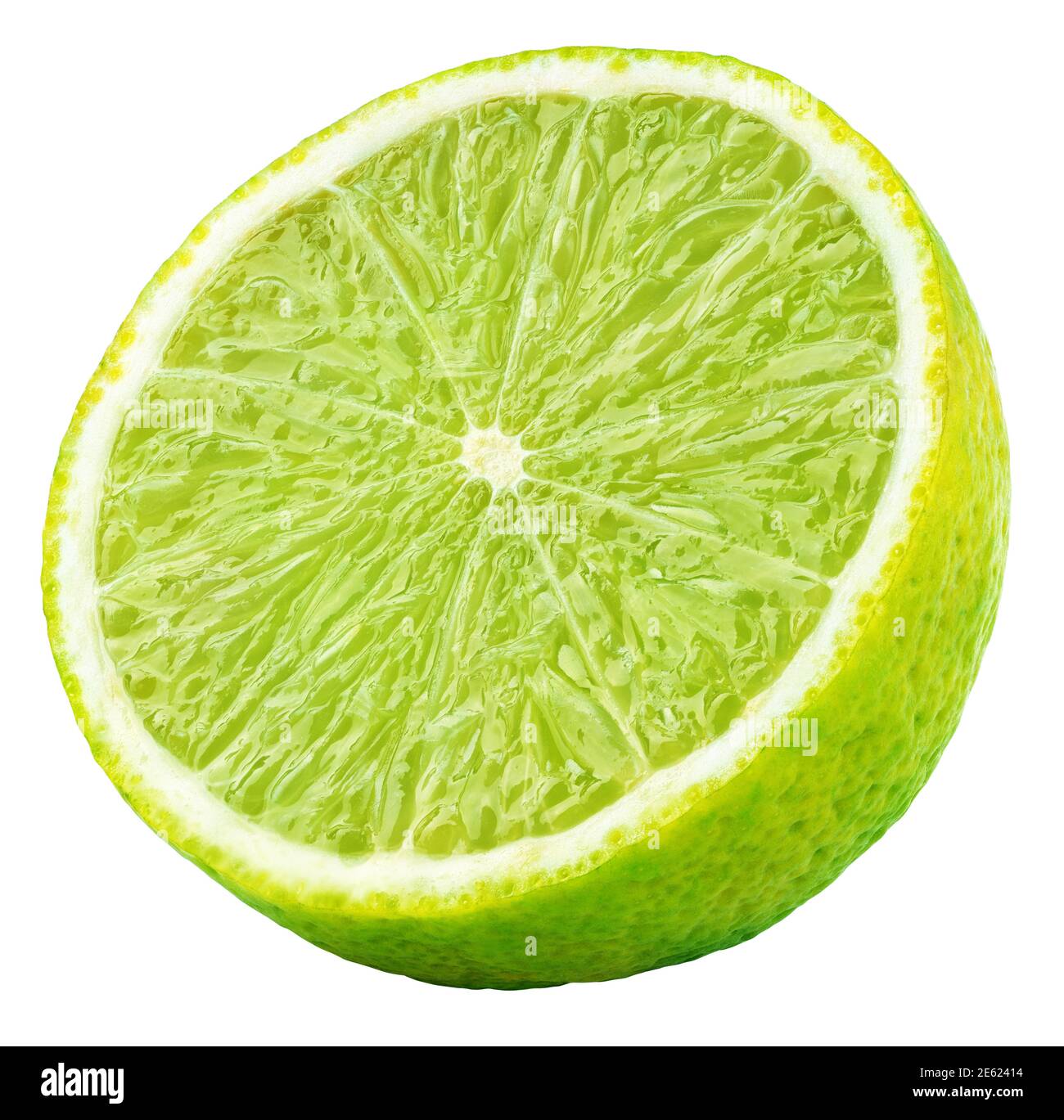 Half lime citrus fruit isolated on white background. Lime half with ... Half lime citrus fruit isolated on white background. Lime half with ...