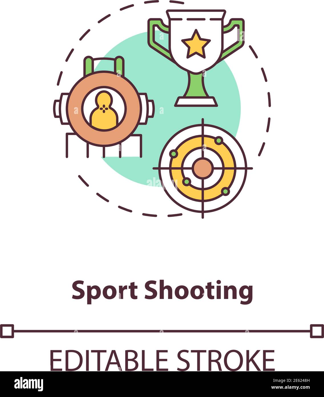 Sport shooting concept icon Stock Vector Image & Art - Alamy