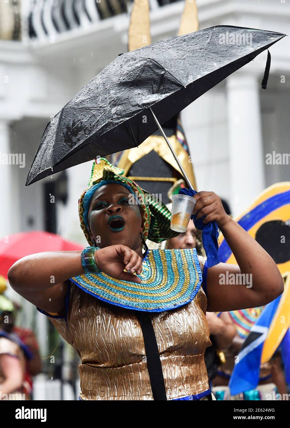 Notting hill carnival umbrella hi-res stock photography and images - Alamy