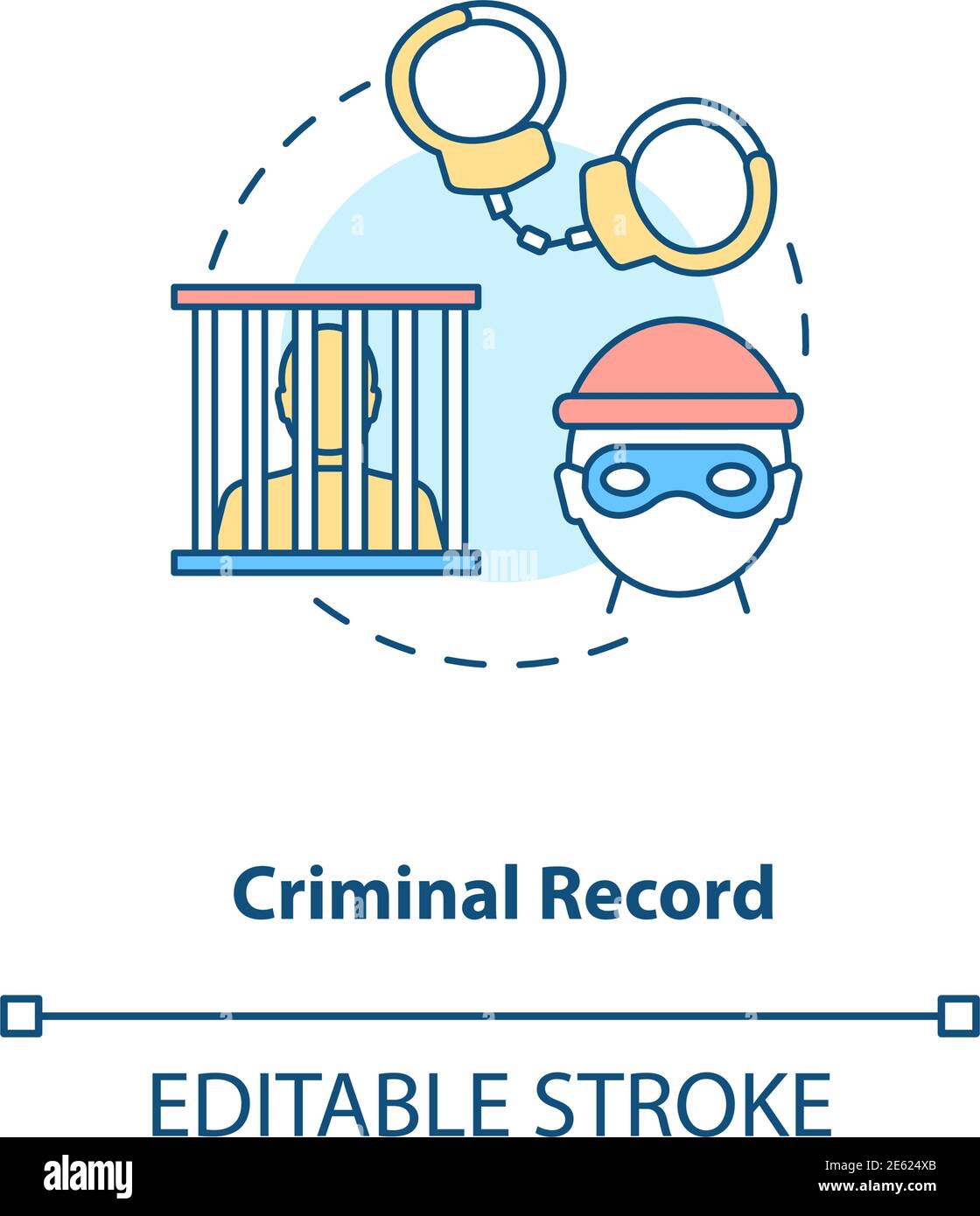 Criminal record concept icon Stock Vector Image & Art - Alamy