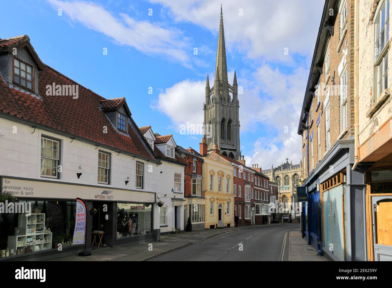 St James church, Louth town, East Lindsey, Lincolnshire, England; UK Stock Photo - Alamy