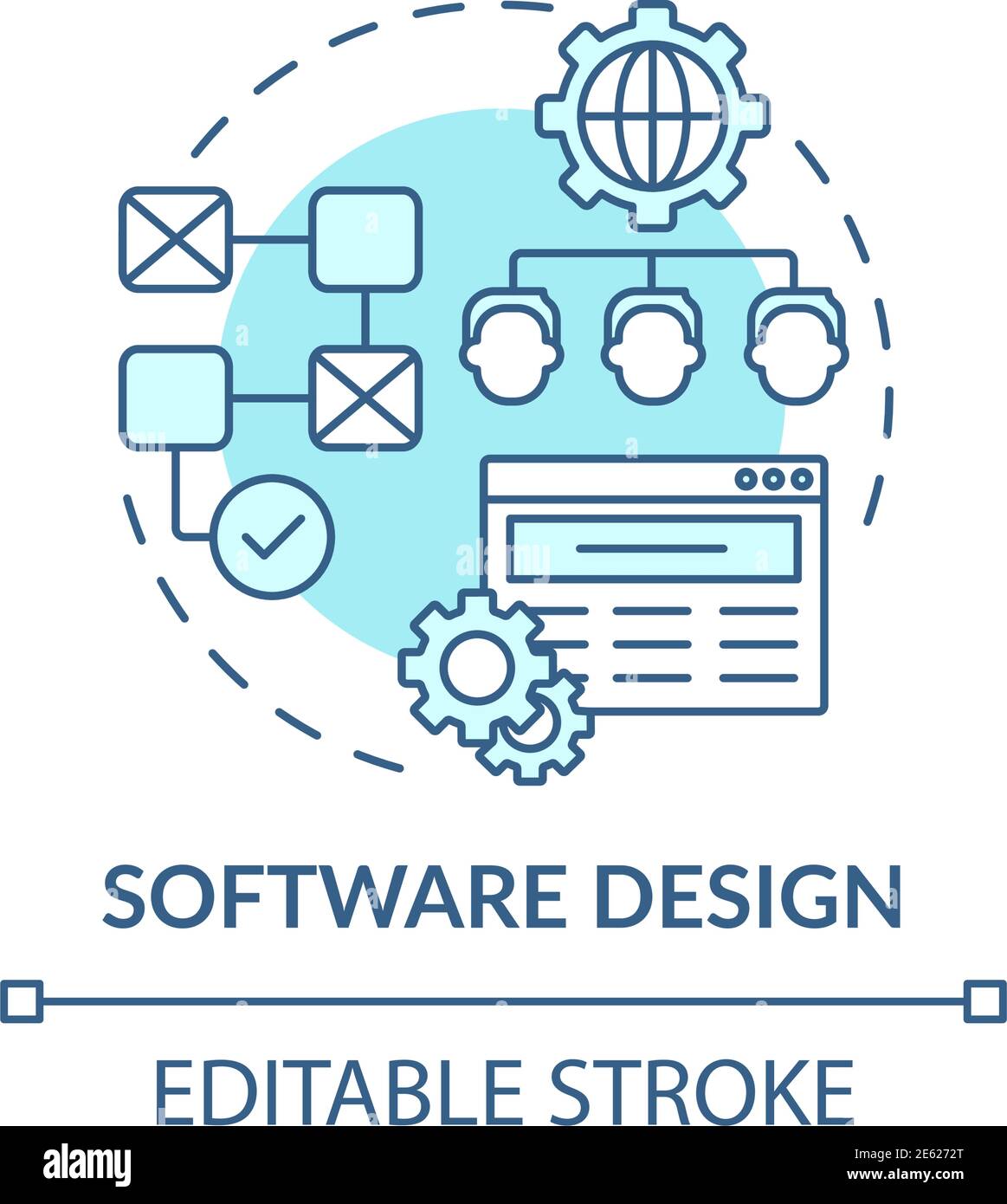 Software Design Concept Icon Stock Vector Image & Art - Alamy