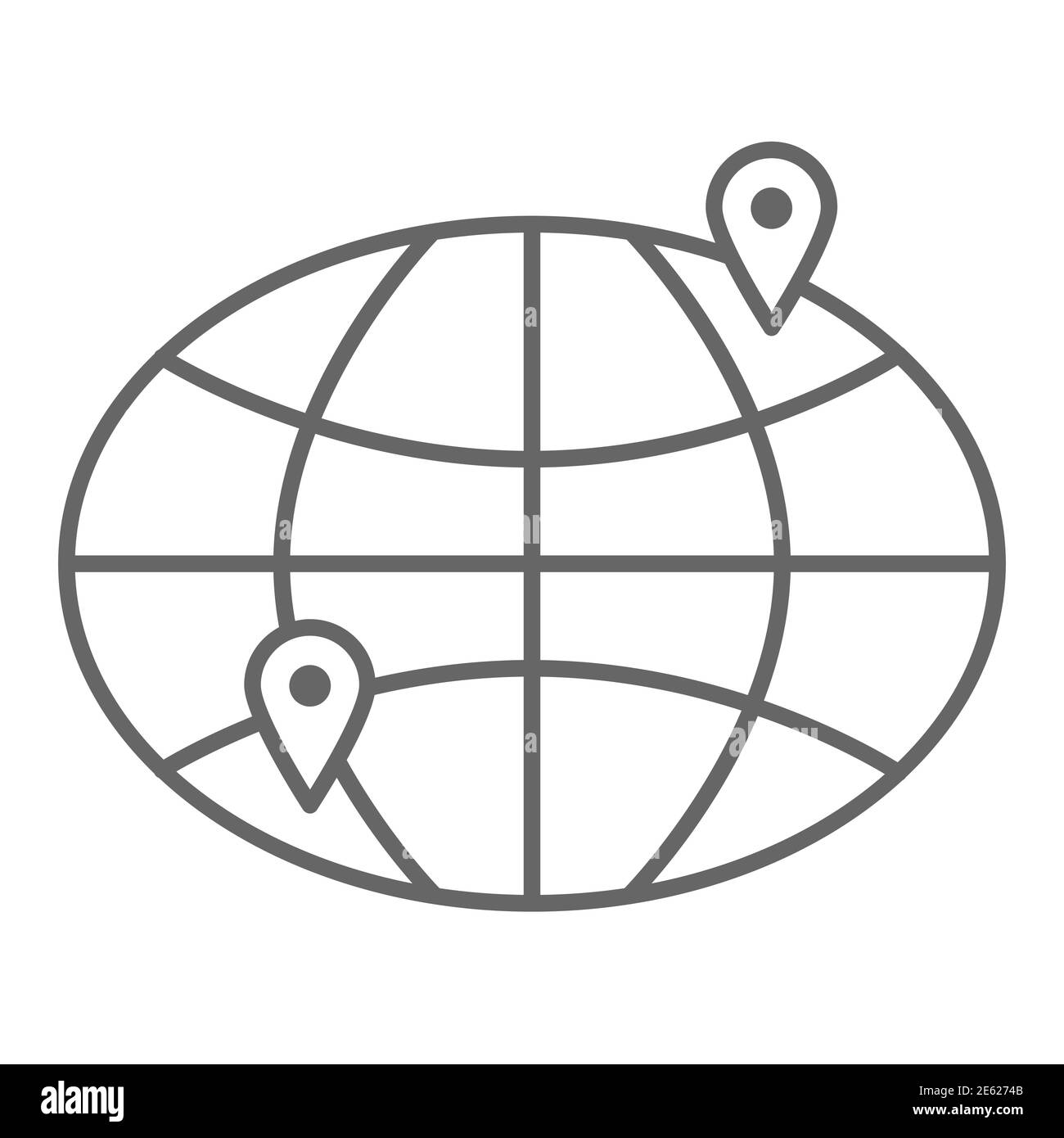 Earth pictogram hi-res stock photography and images - Alamy