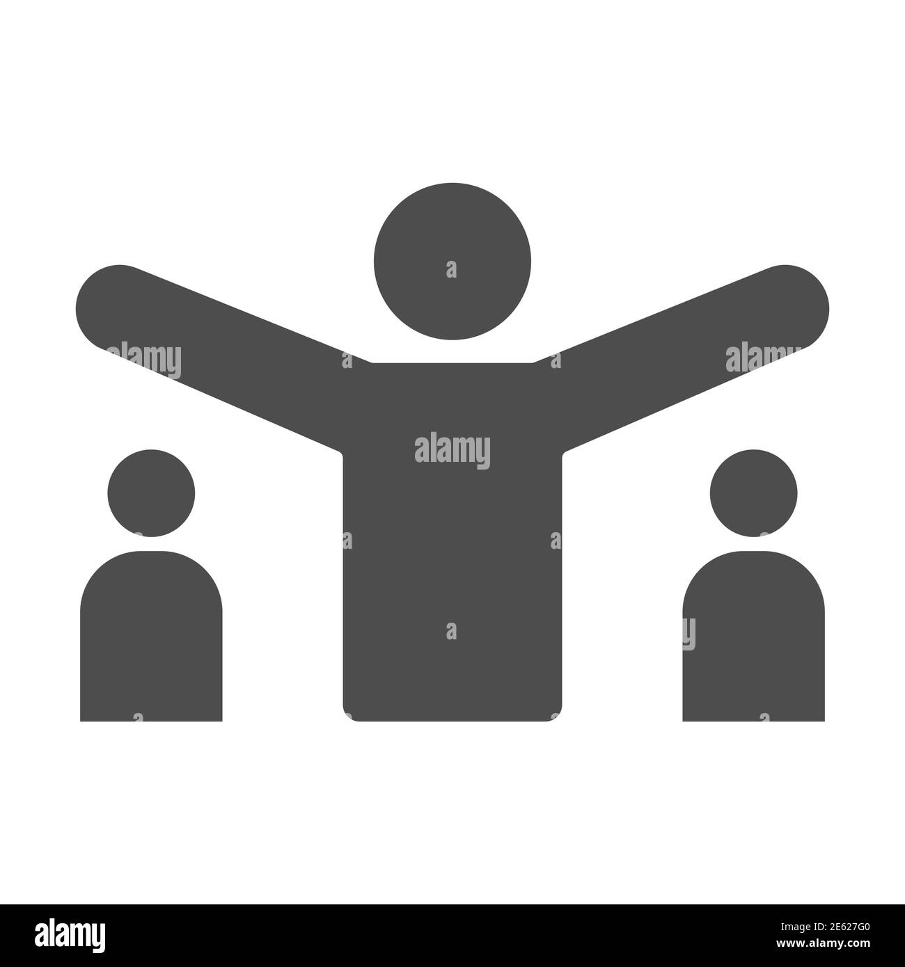 Adult protects children solid icon, 1st June children protection day ...