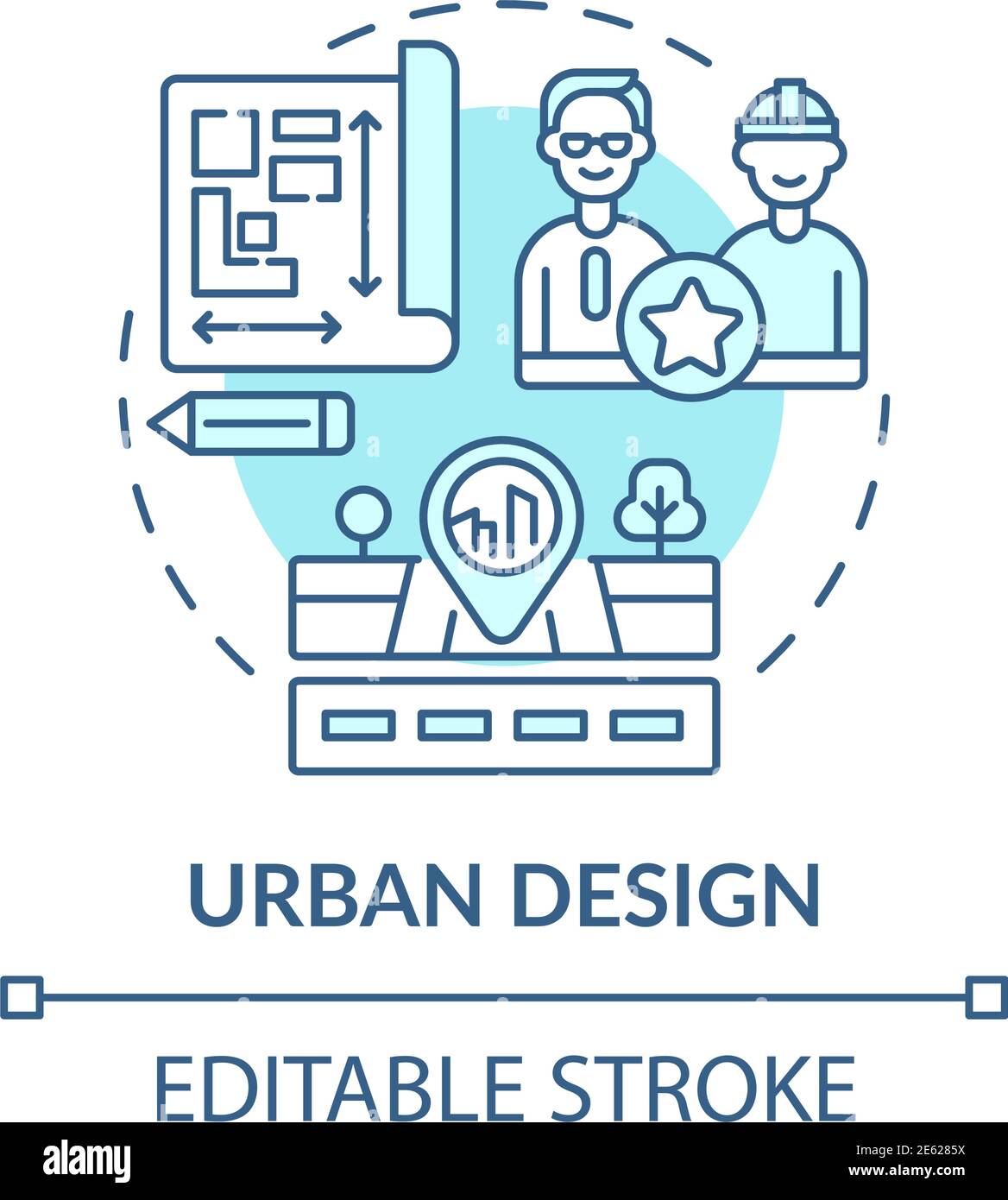 Urban design concept icon Stock Vector Image & Art - Alamy