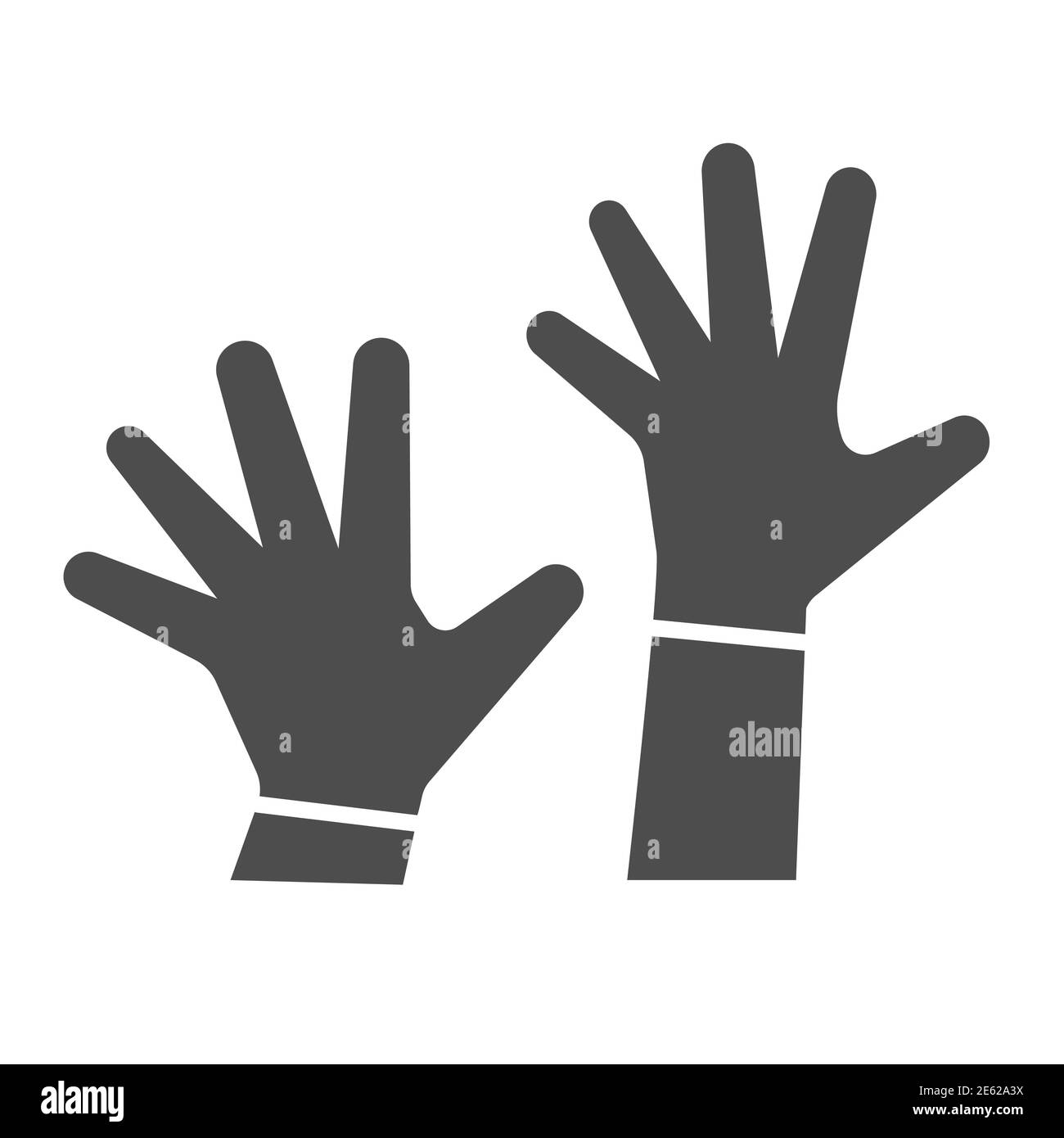 Woman hands raised on Stock Vector Images - Alamy