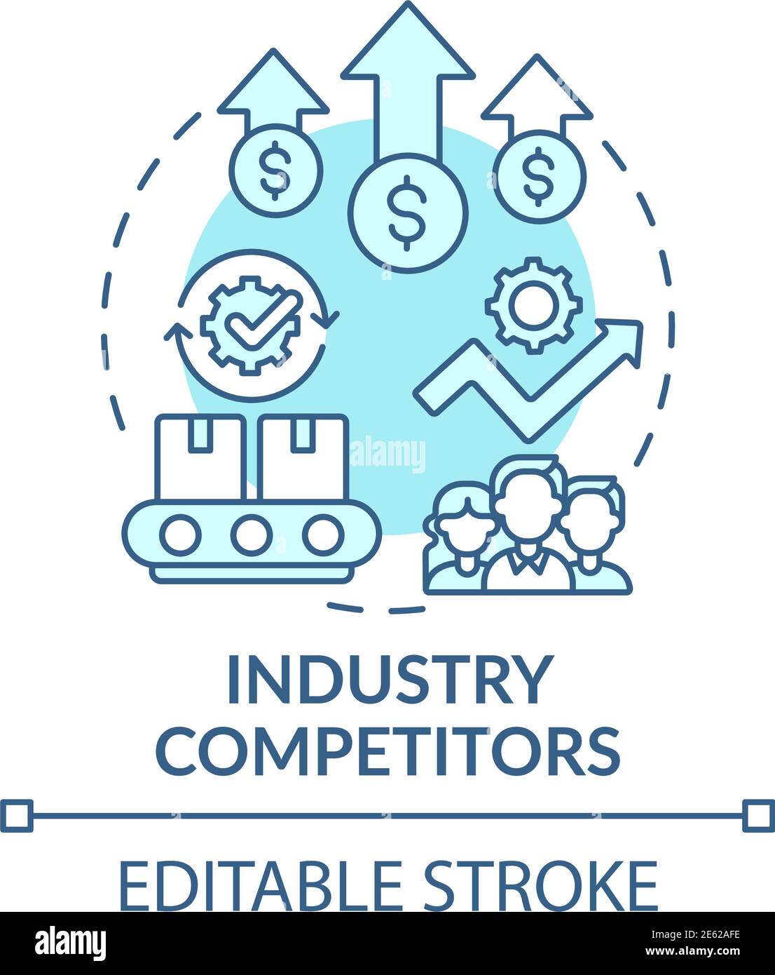 Industry competitors concept icon Stock Vector Image & Art - Alamy