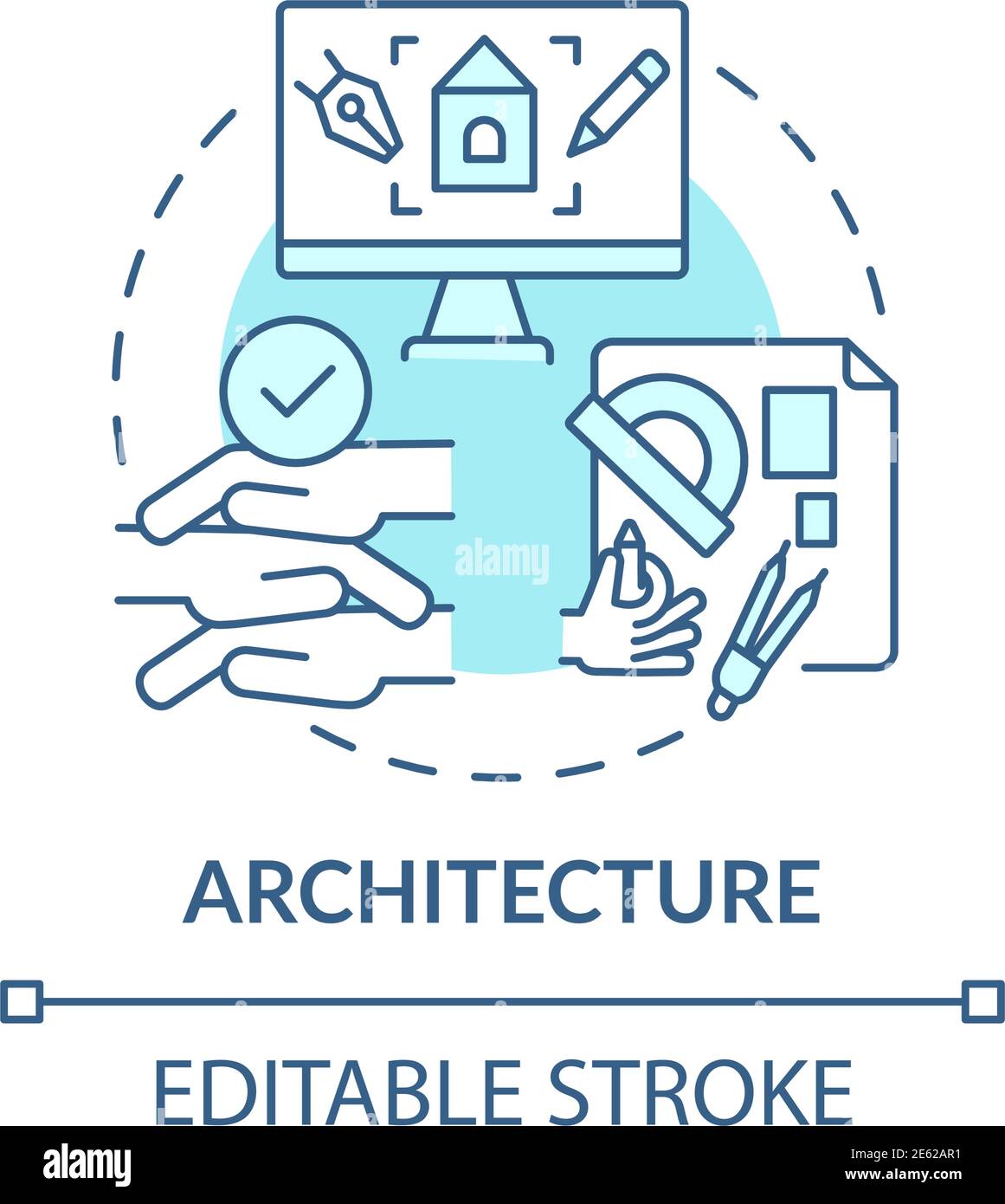 Architecture concept icon Stock Vector Image & Art - Alamy