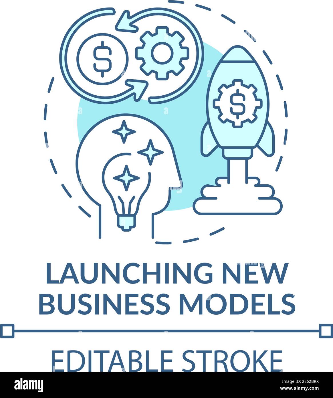 Launching new business models concept icon Stock Vector Image & Art - Alamy