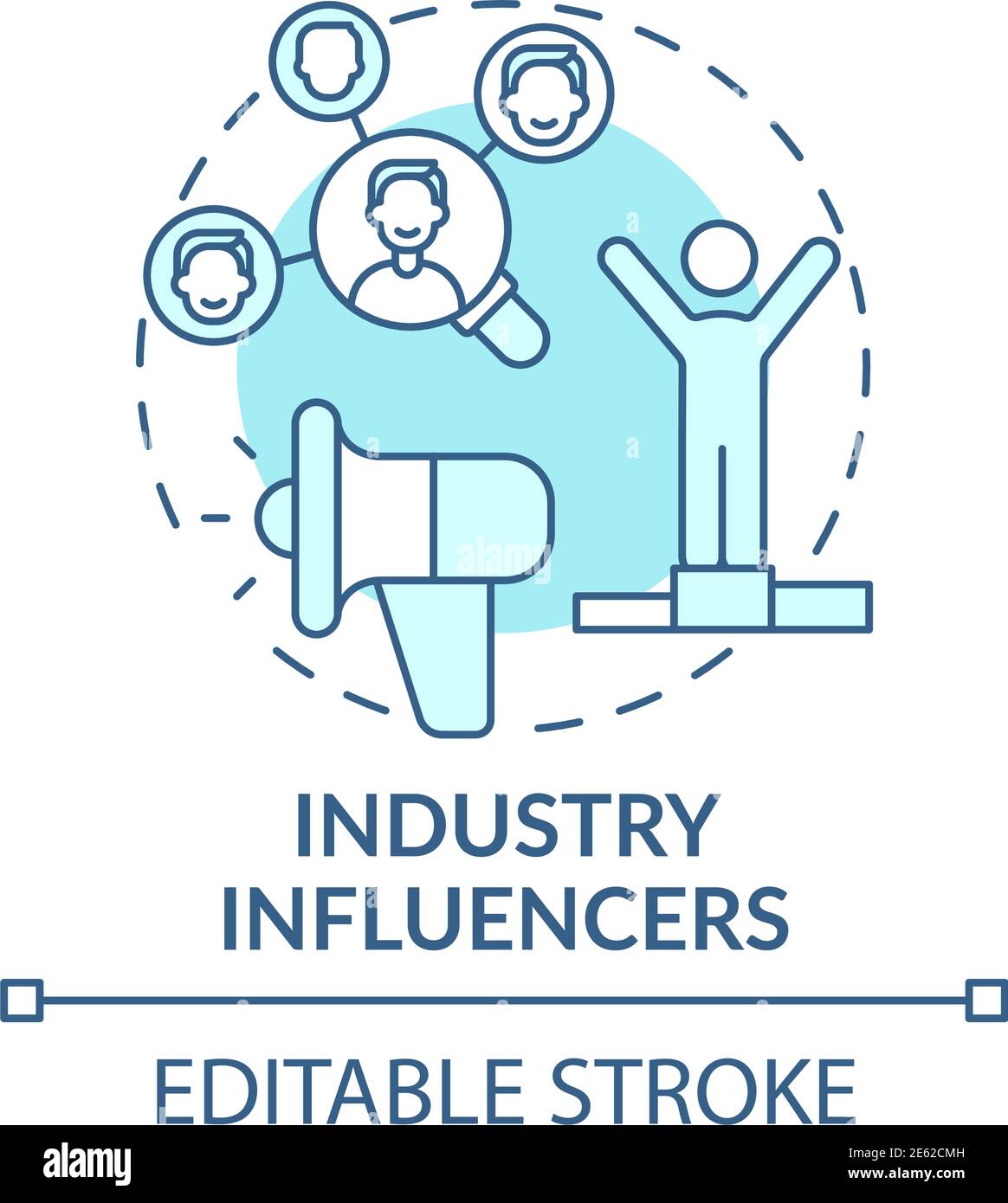 Industry influencers concept icon Stock Vector Image & Art - Alamy