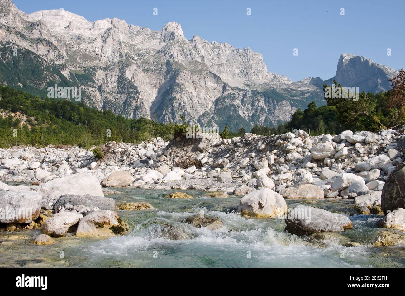 the Shale River in Theth National Park, Albania Stock Photo - Alamy