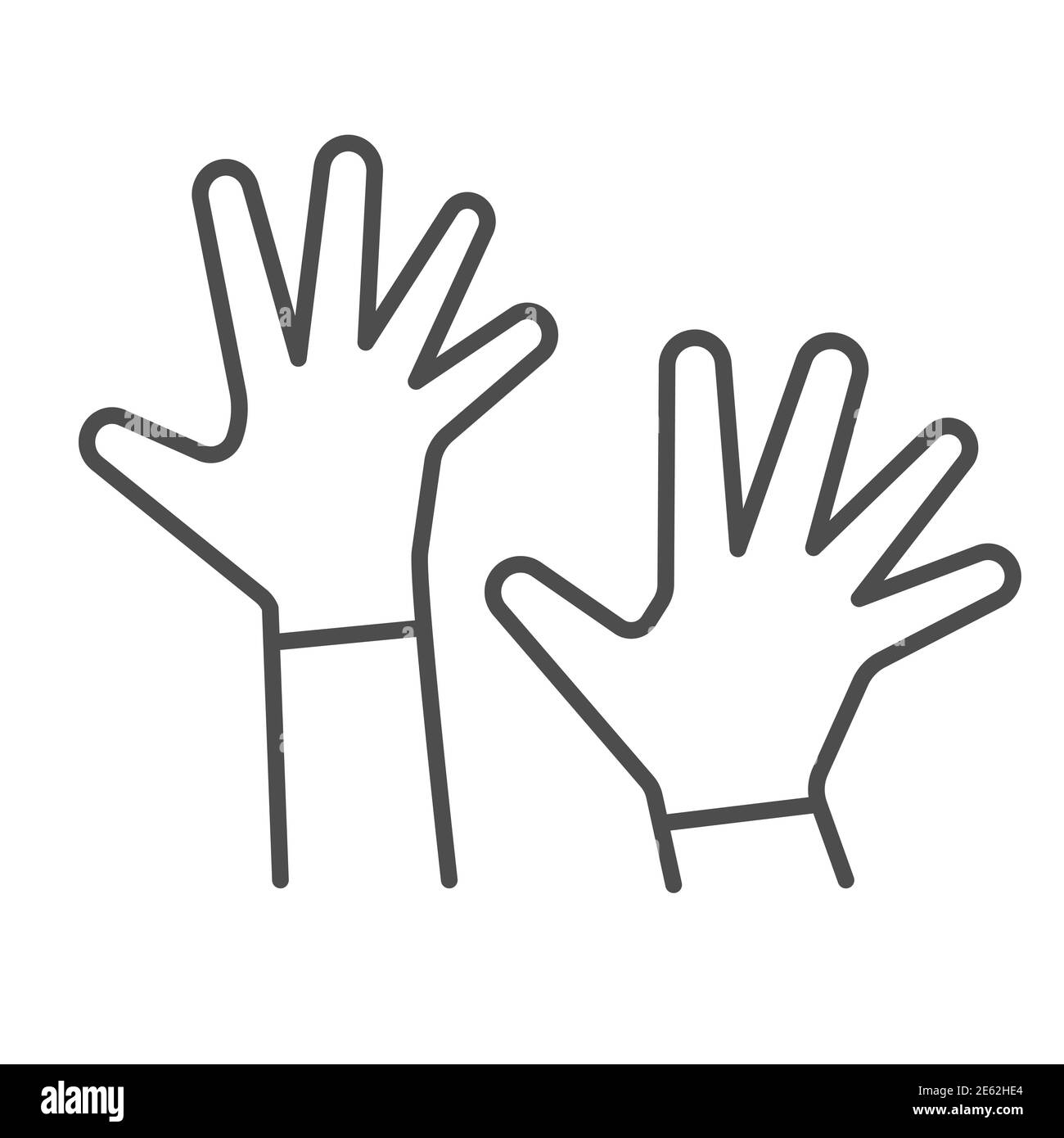 Woman hands raised on Stock Vector Images - Alamy