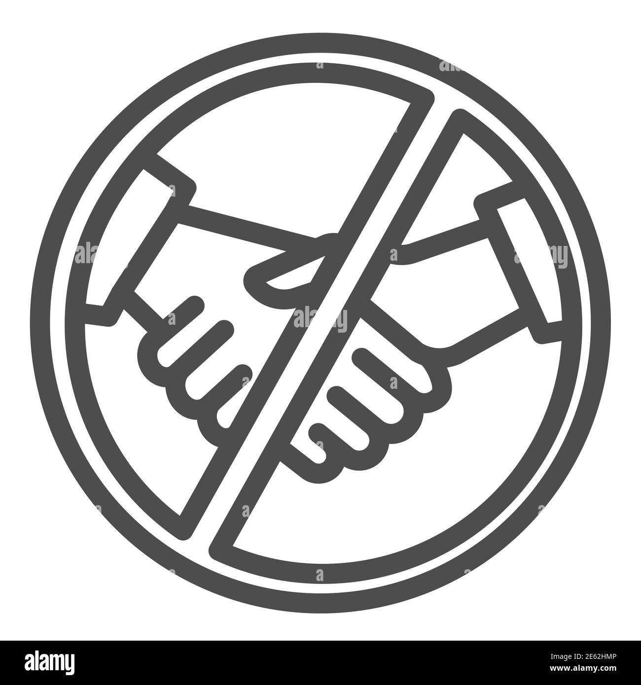 Avoid contact pictogram Black and White Stock Photos & Images - Alamy