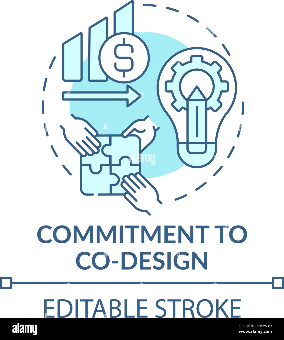 Commitment to co-design concept icon Stock Vector Image & Art - Alamy