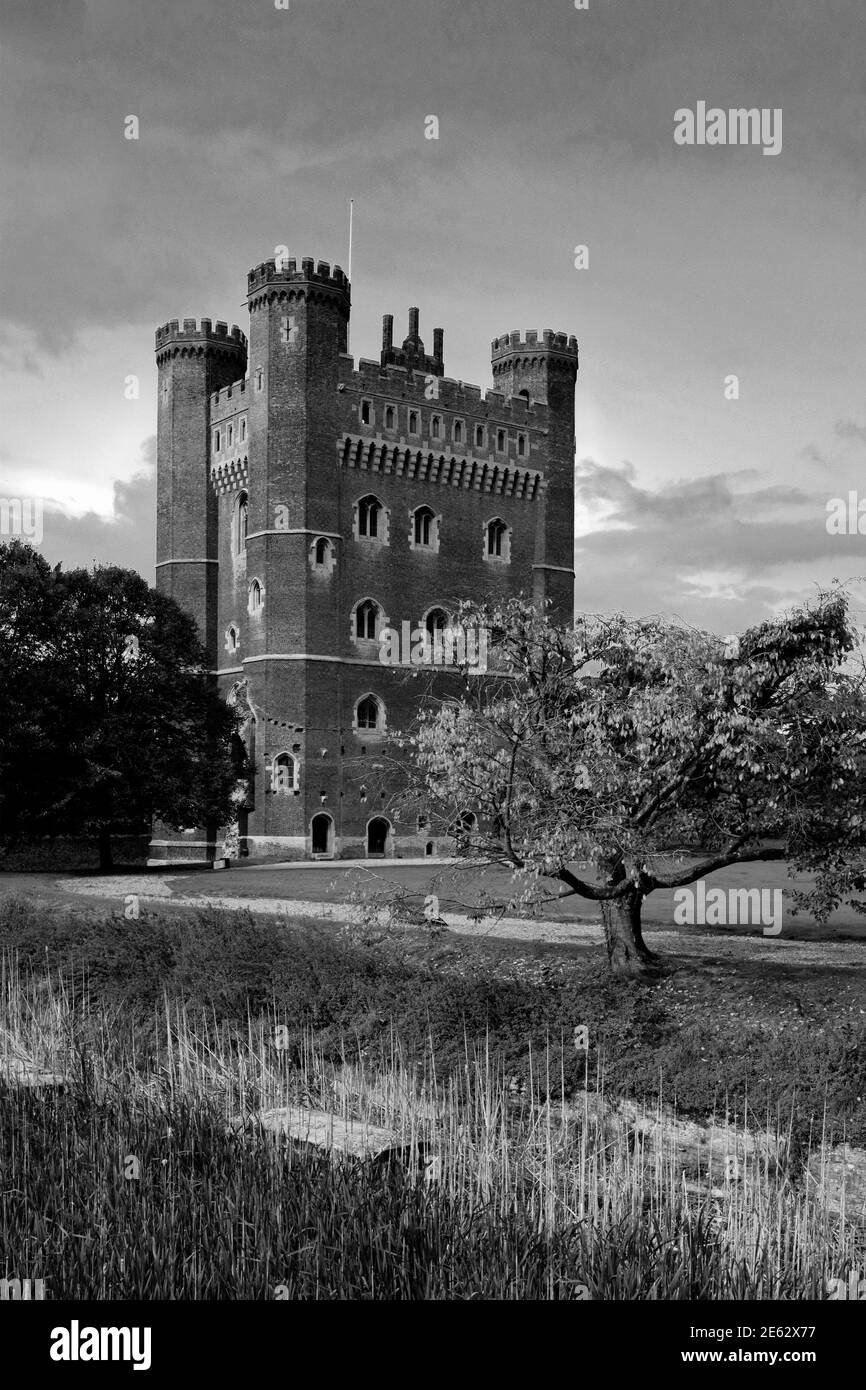Autumn view of Tattershall Castle, Tattershall village, Lincolnshire ...