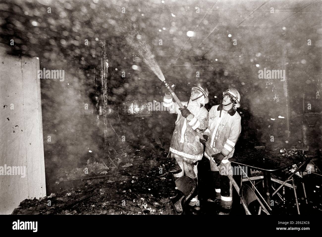 Firefighters at work. A firefighter is a rescuer extensively trained in ...