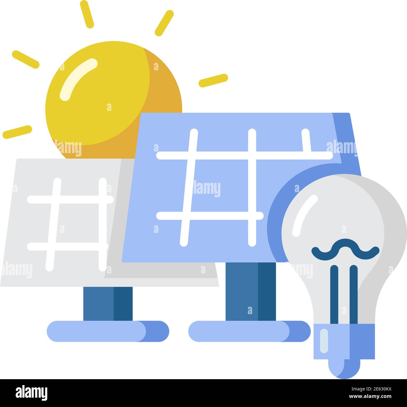 Solar panel application Stock Vector Images - Alamy