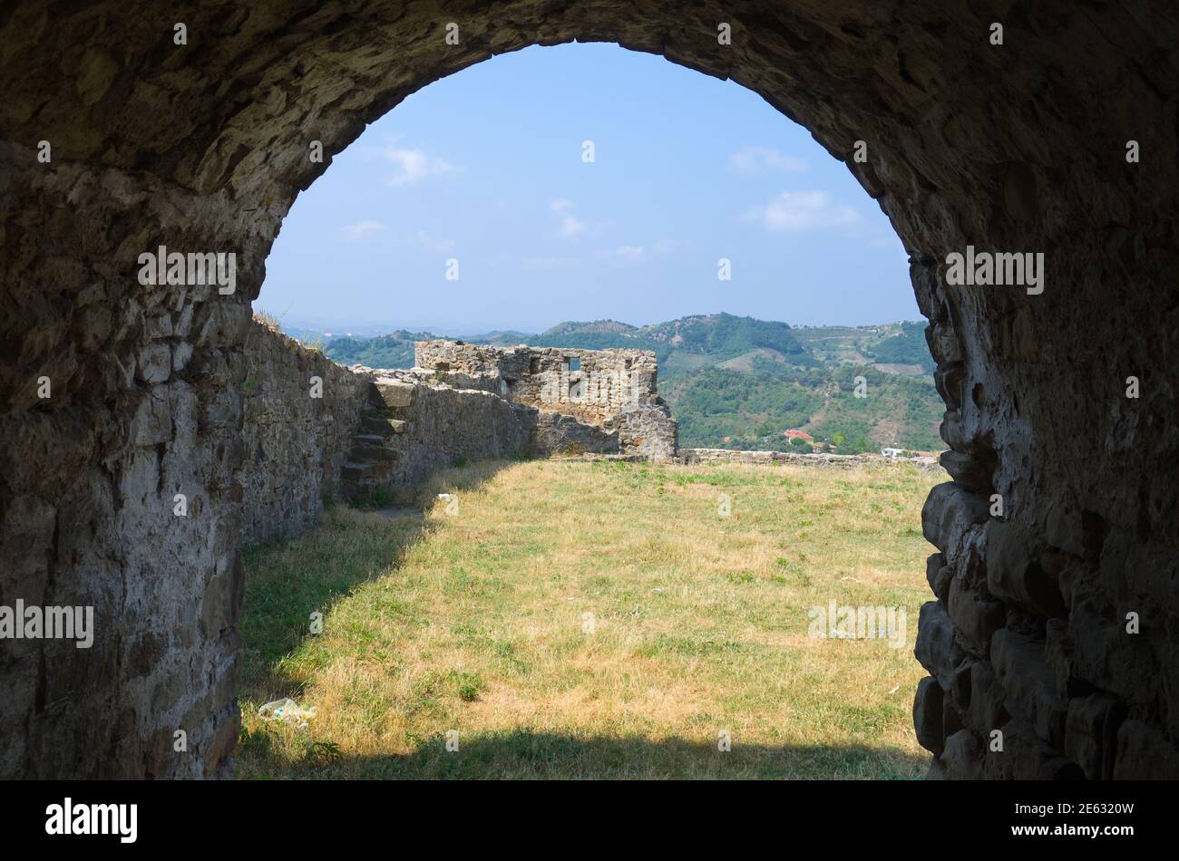 ruins of Preze Castle, Tirana Stock Photo - Alamy