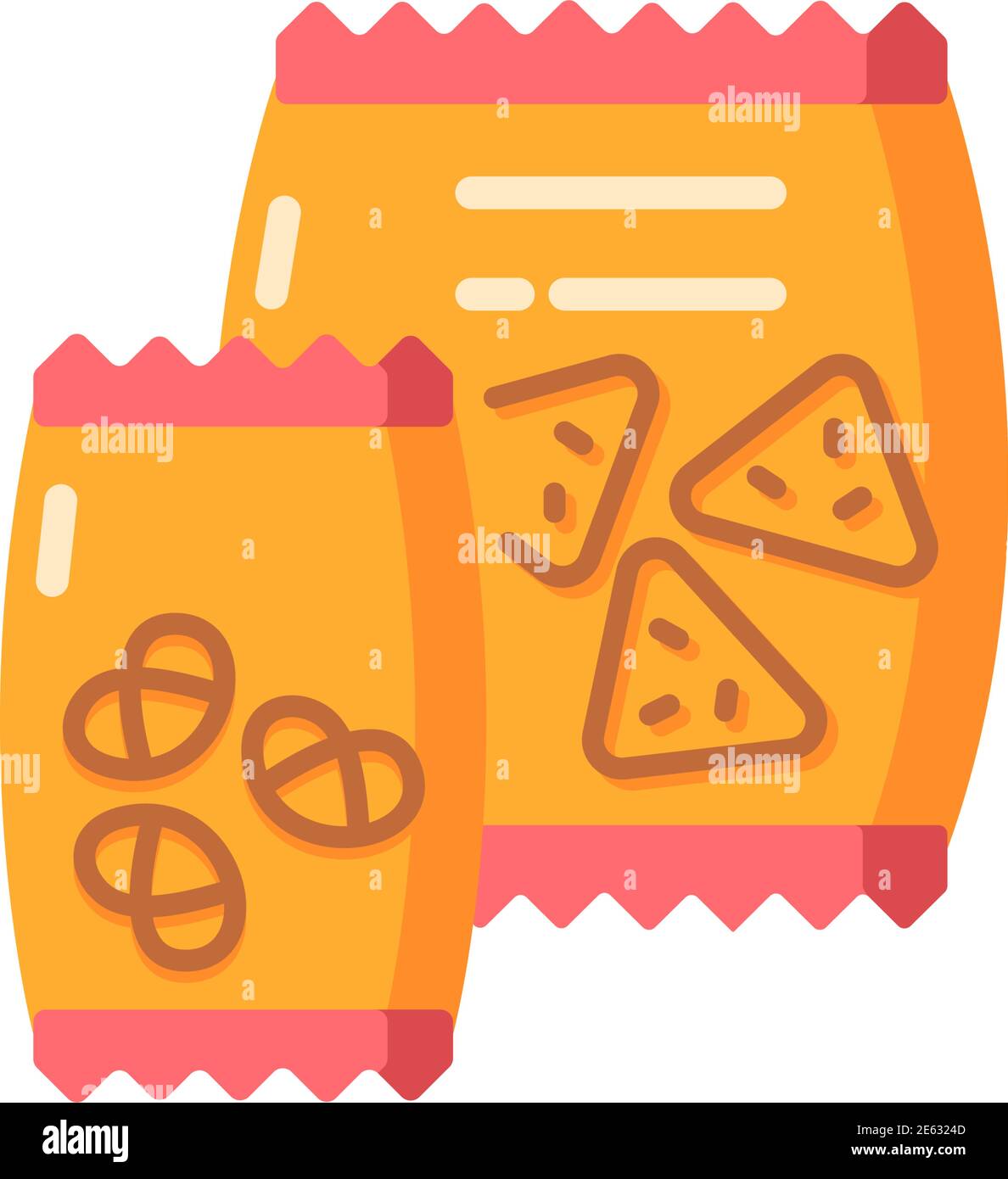 Snacks vector flat color icon Stock Vector Image & Art - Alamy