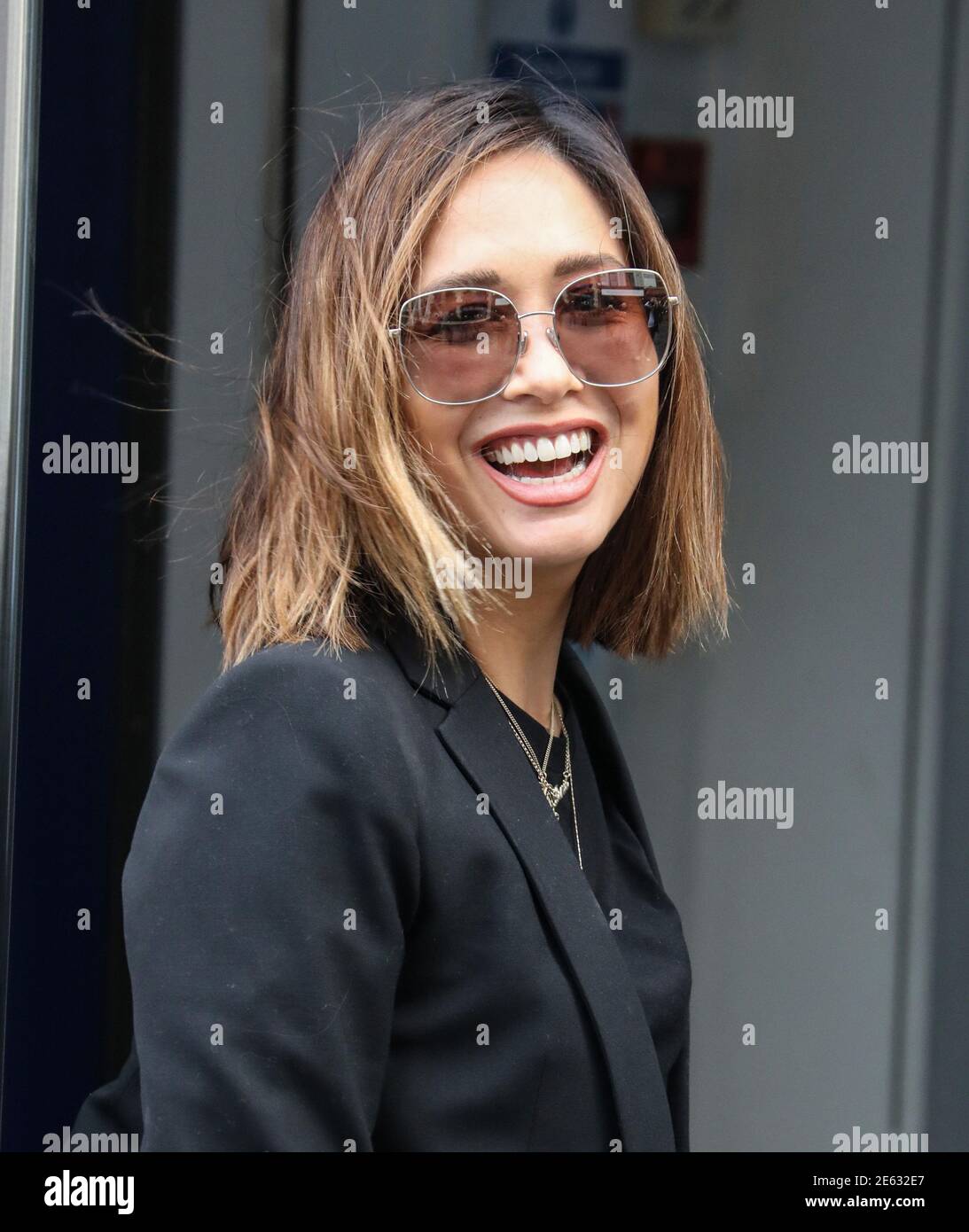 Myleene Klass seen arriving at the Global Radio Studios in London Stock ...