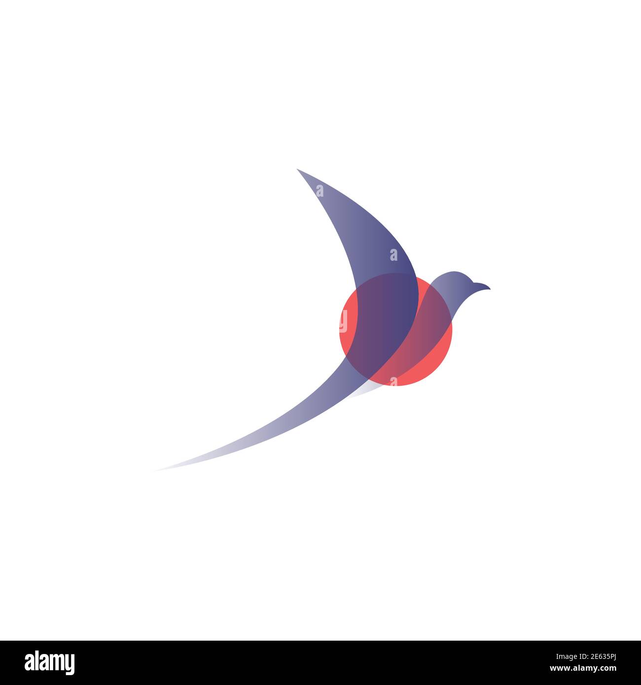 Vector bird in gradient style. Digital art Stock Vector Image & Art - Alamy