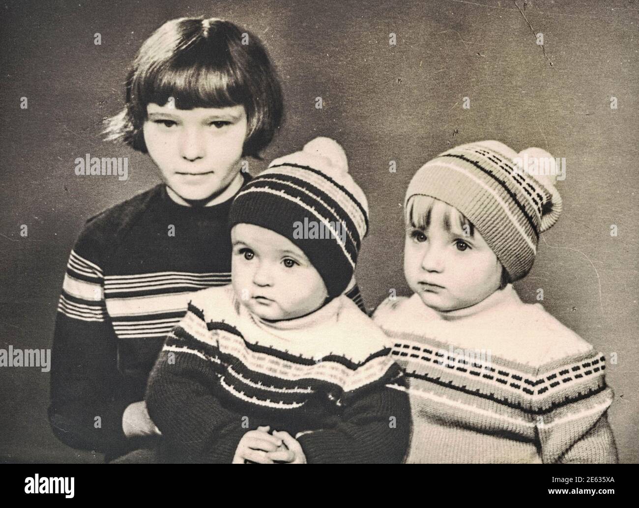 ZWICKAU, EAST GERMANY - CIRCA 1970: The retro photo shows small ...